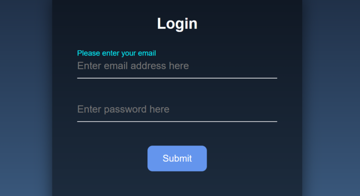 Create A Login Form In React Typescript Tech Insights